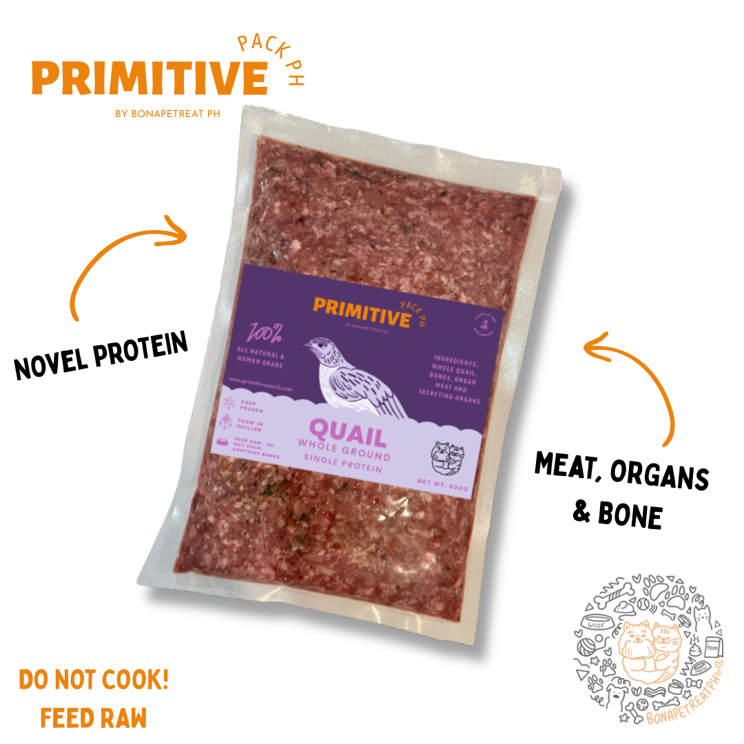 Primitivepack Whole Quail ground – Bonapetreatph